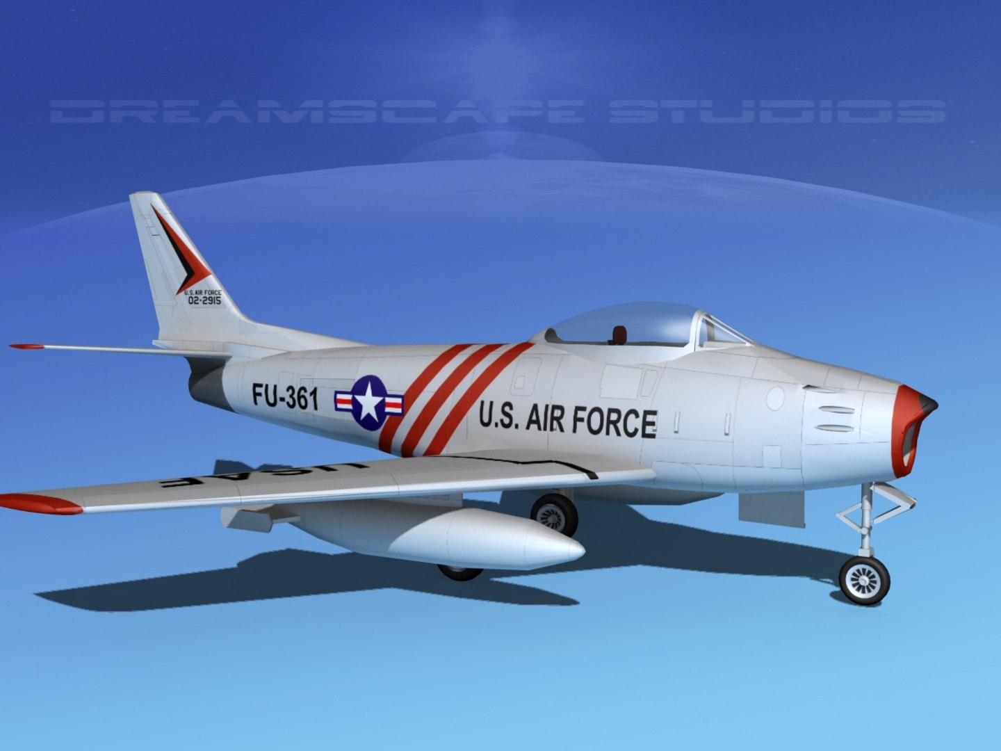 3d Model North American F-86 Sabre