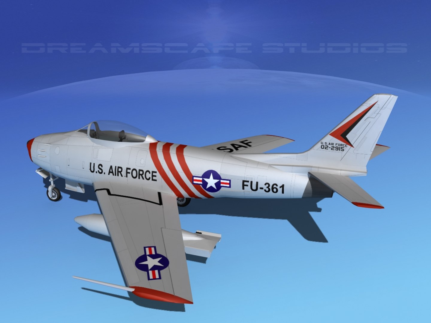 3d Model North American F-86 Sabre