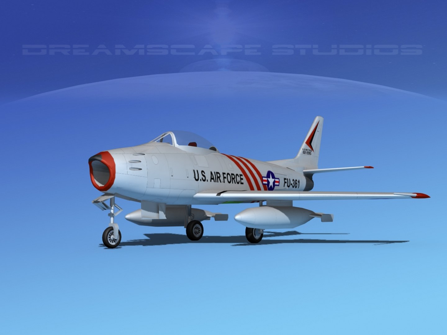 3d Model North American F-86 Sabre