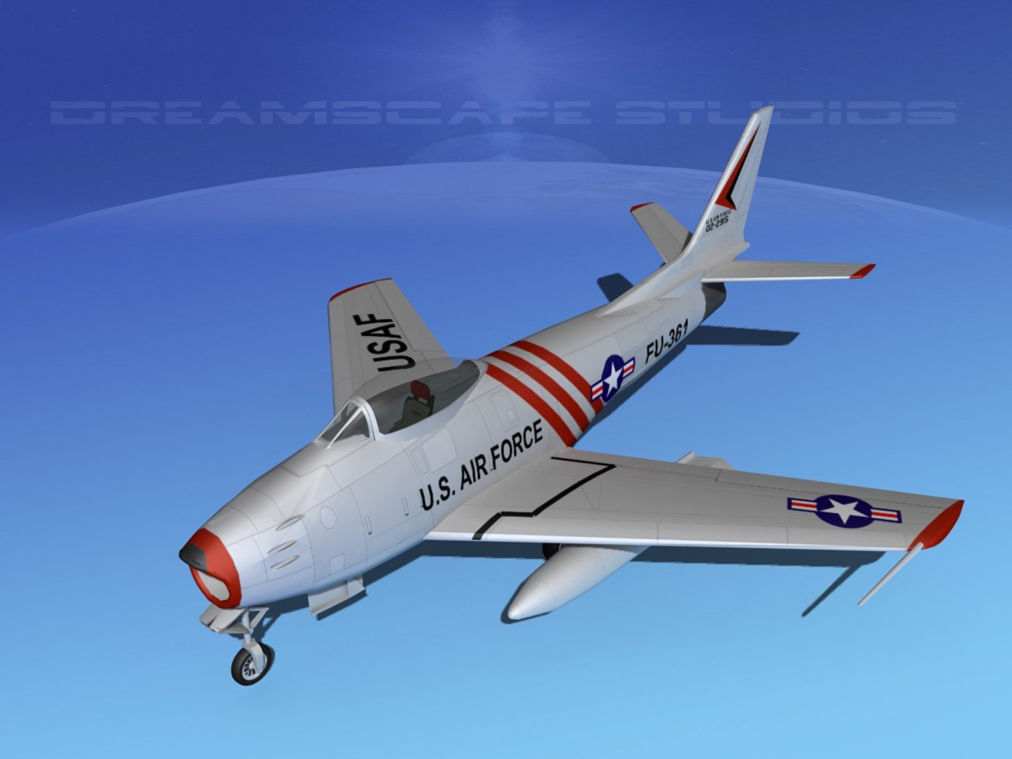 3d Model North American F-86 Sabre