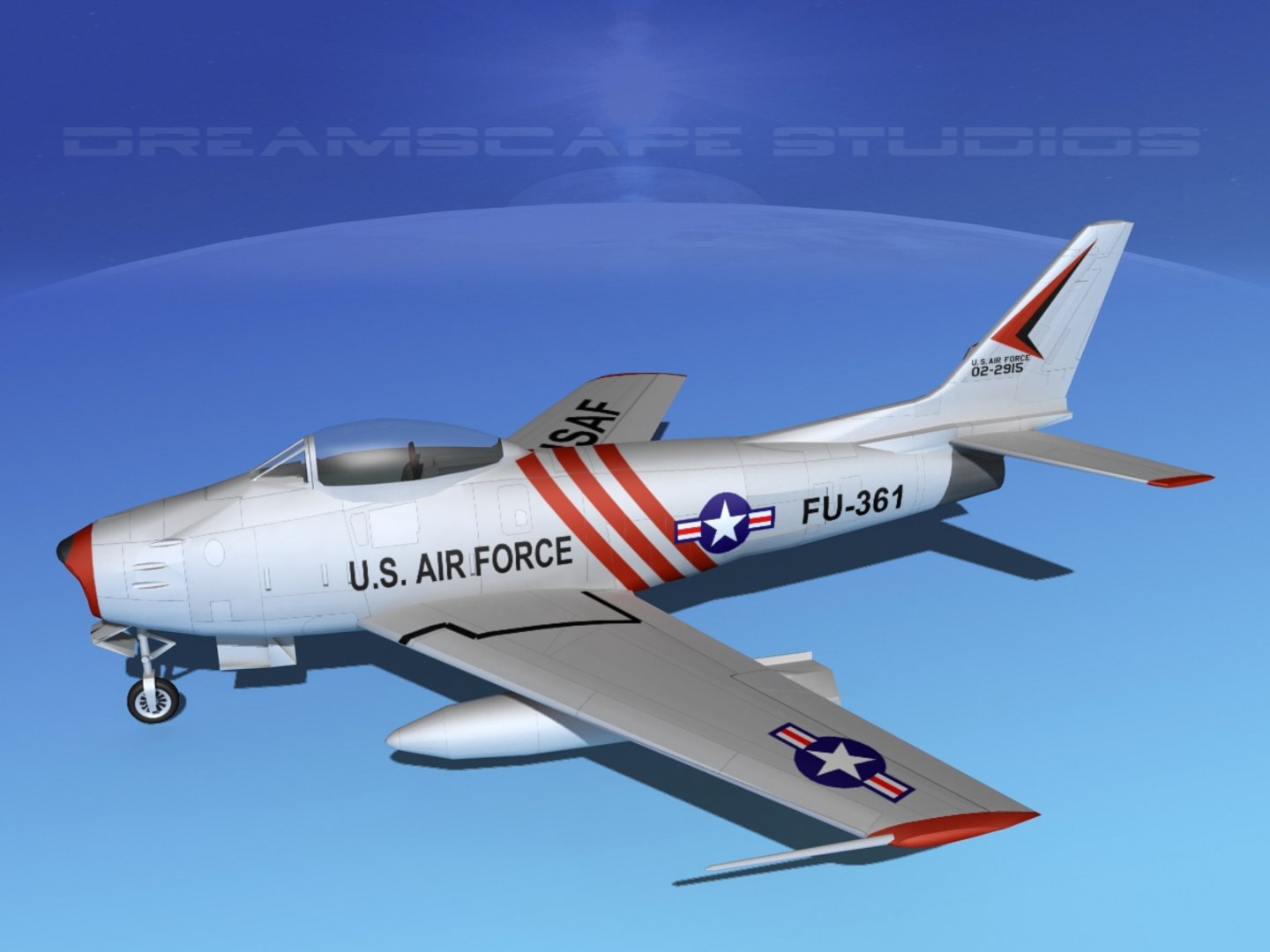 3d Model North American F-86 Sabre