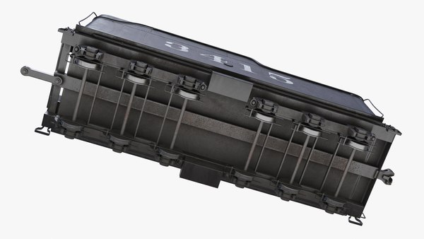 덮개가 있는 호퍼카가 있는 증기 엔진 3D 모델 - TurboSquid 2299997