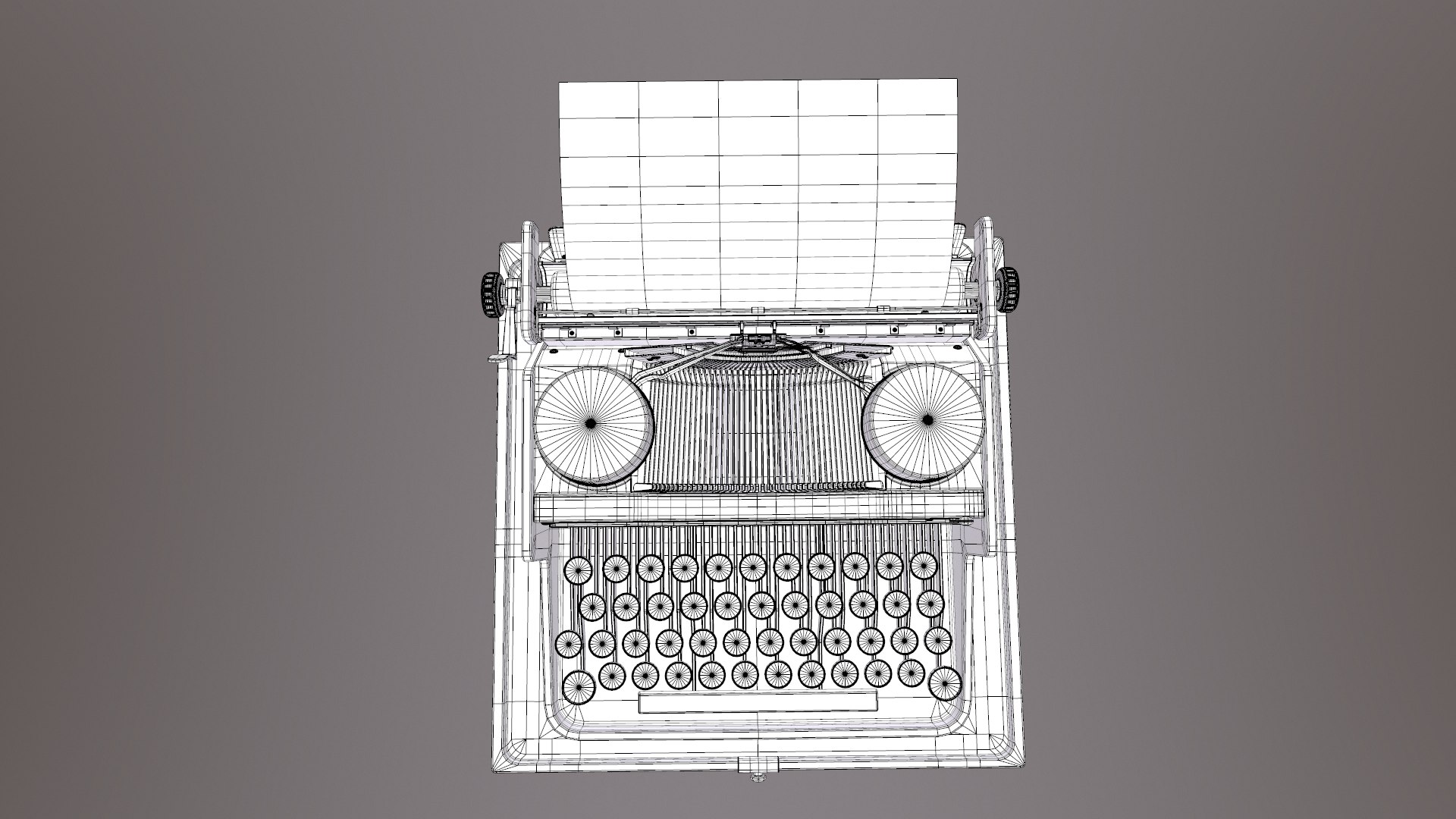 Retro Typewriter 0001 3D Model - TurboSquid 1832238