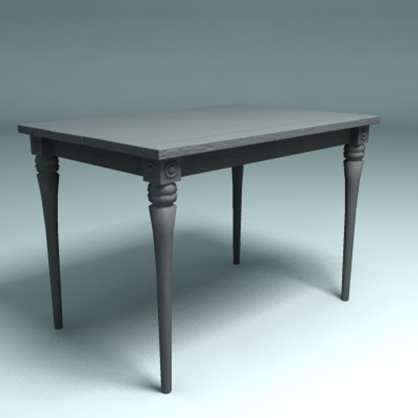 realistic wooden table desk max