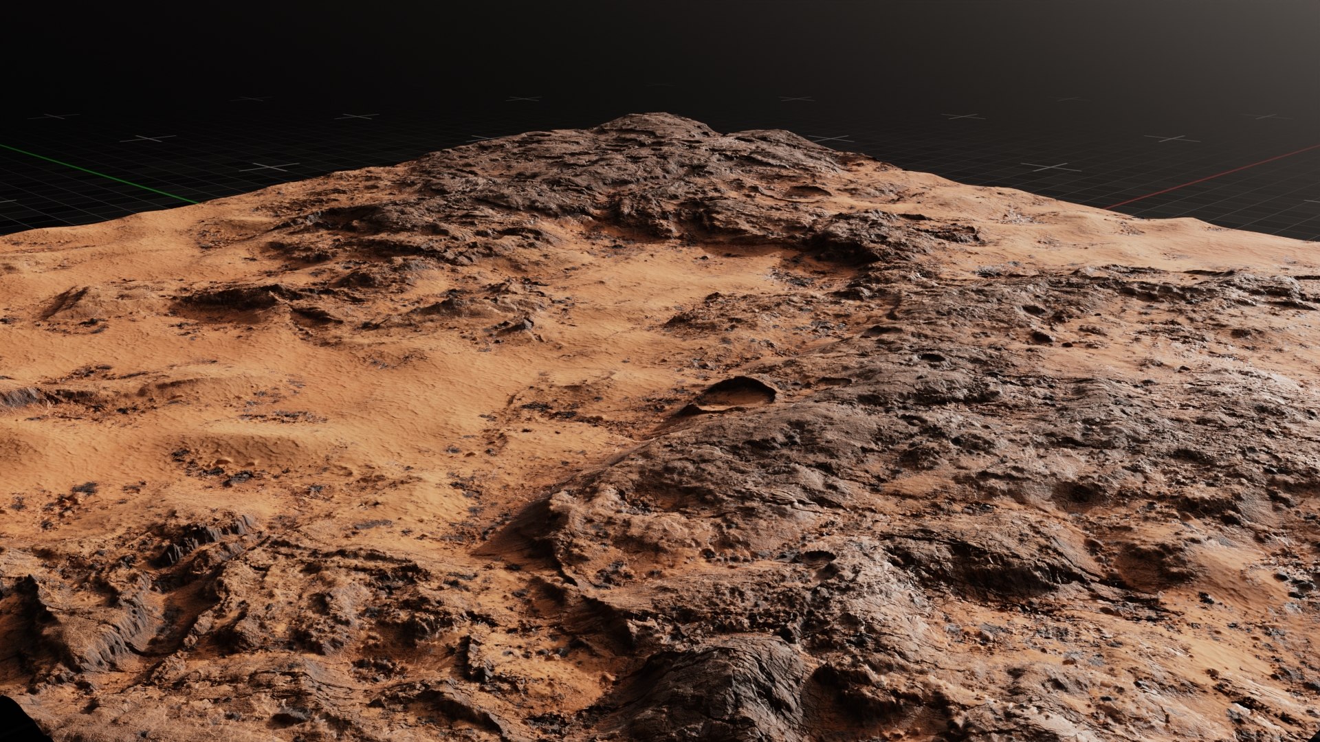 3D Mars Rocky Terrain 1 - TurboSquid 2272635