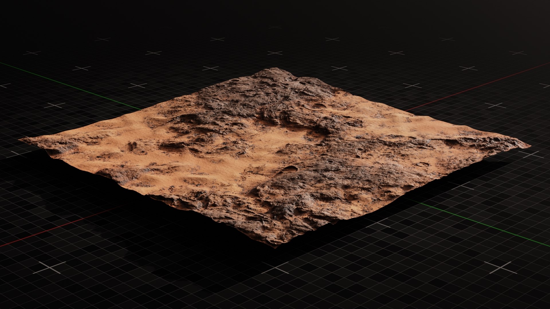 3D Mars Rocky Terrain 1 - TurboSquid 2272635