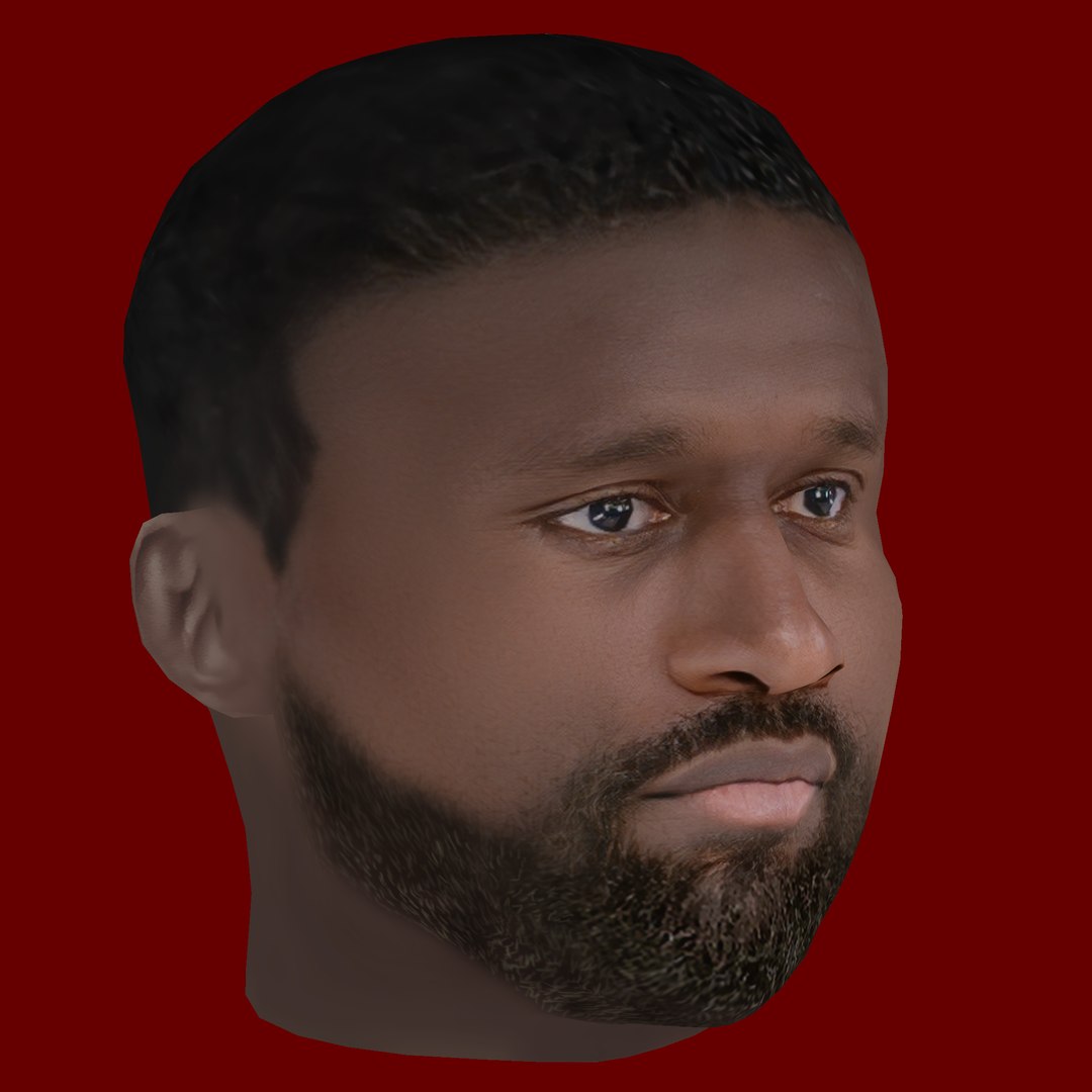 3D Antonio Rudiger Head - Low Poly Head For Game Model - TurboSquid 2204639
