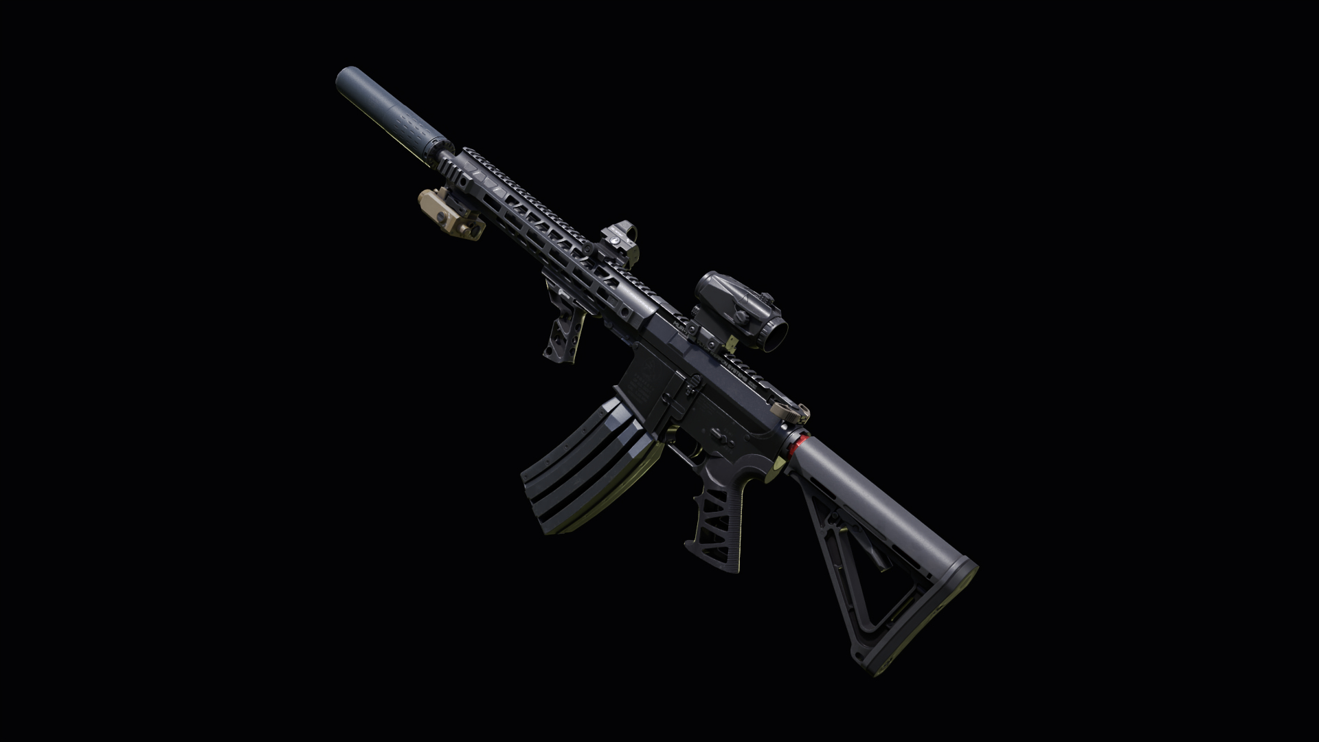 3D Model Custom Colt M4A1 Assault Rifle - TurboSquid 1979458
