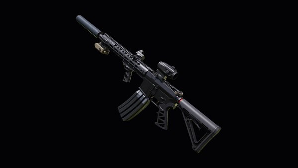 Fuzil de assalto Colt M4A1 personalizado Modelo 3D - TurboSquid 1979458