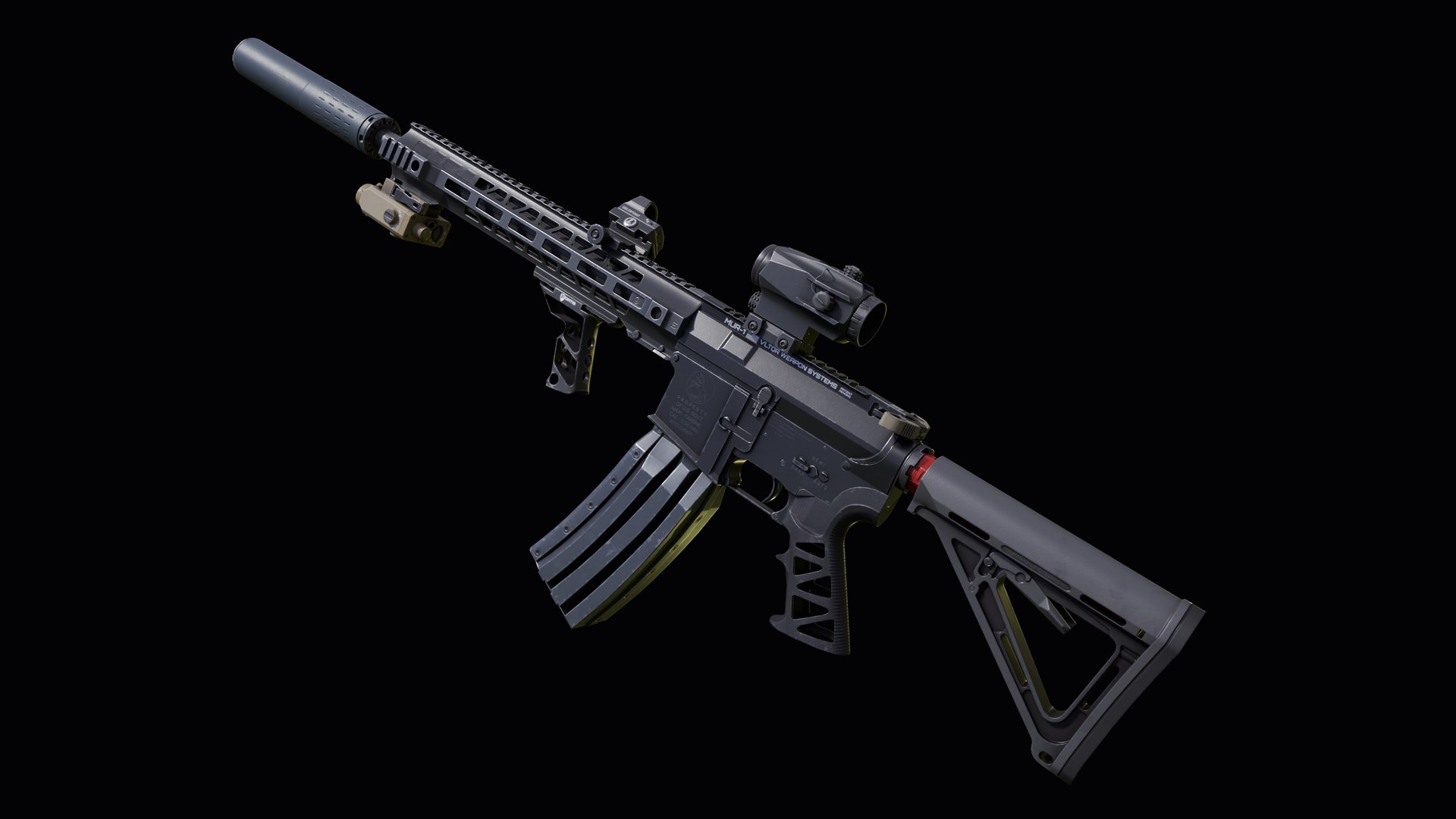 3D Model Custom Colt M4A1 Assault Rifle - TurboSquid 1979458