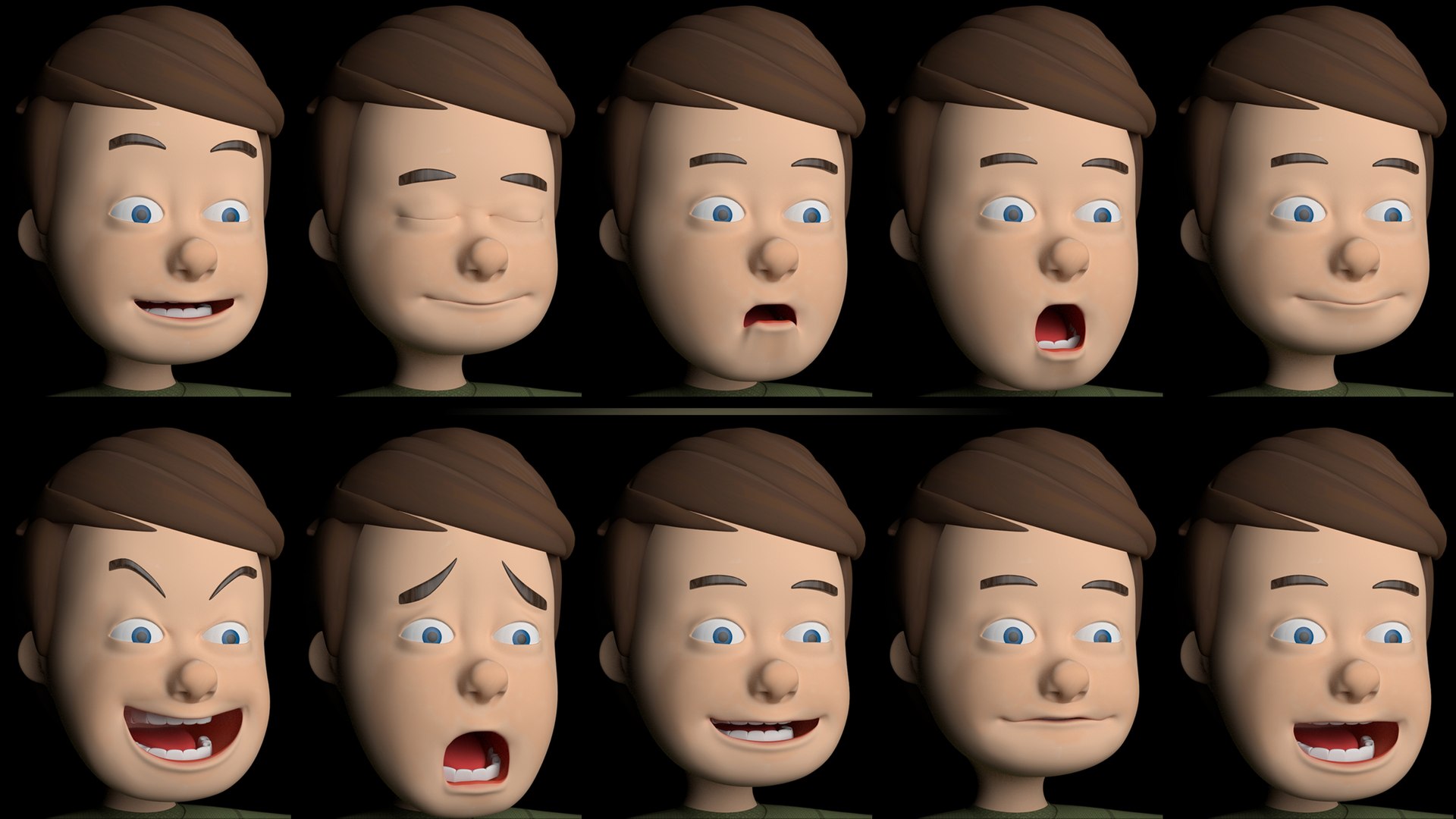 Rigged child animation character model - TurboSquid 1585418