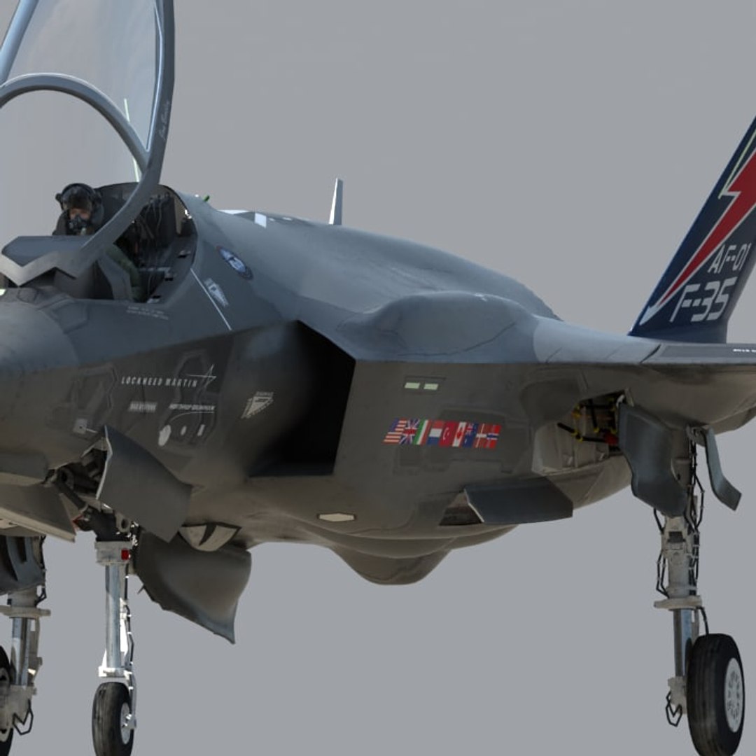 F-35 Af-1 1 Pilot 3d Max