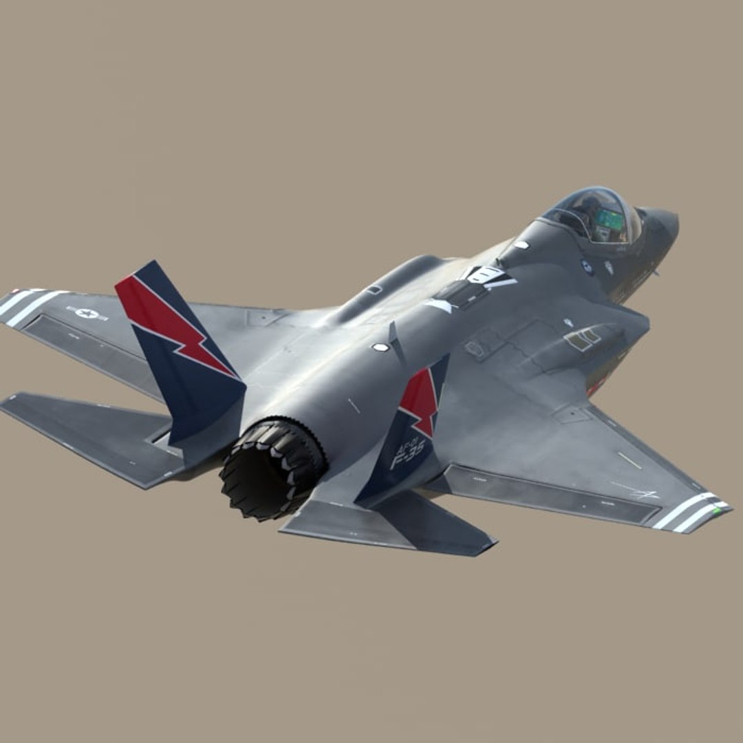 F-35 Af-1 1 Pilot 3d Max