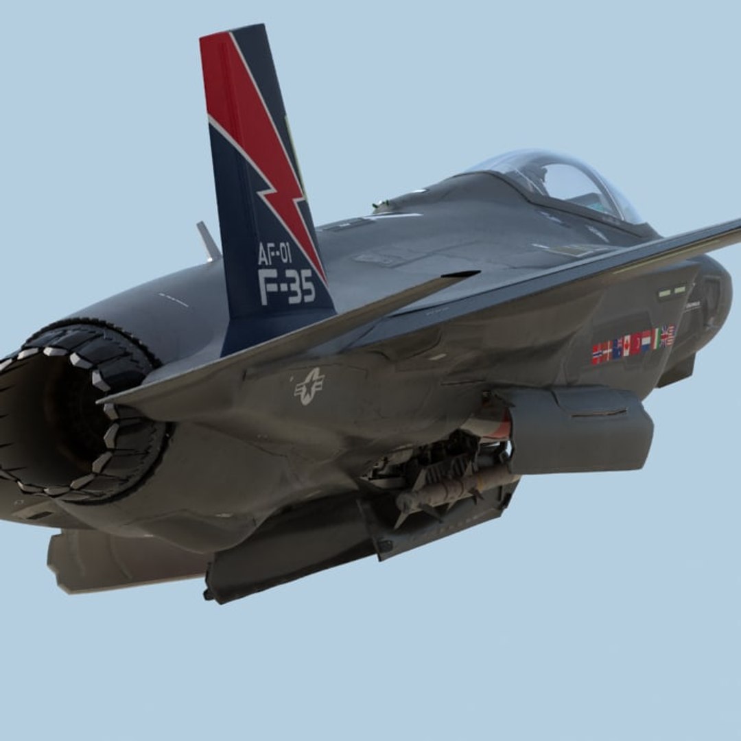 F-35 Af-1 1 Pilot 3d Max