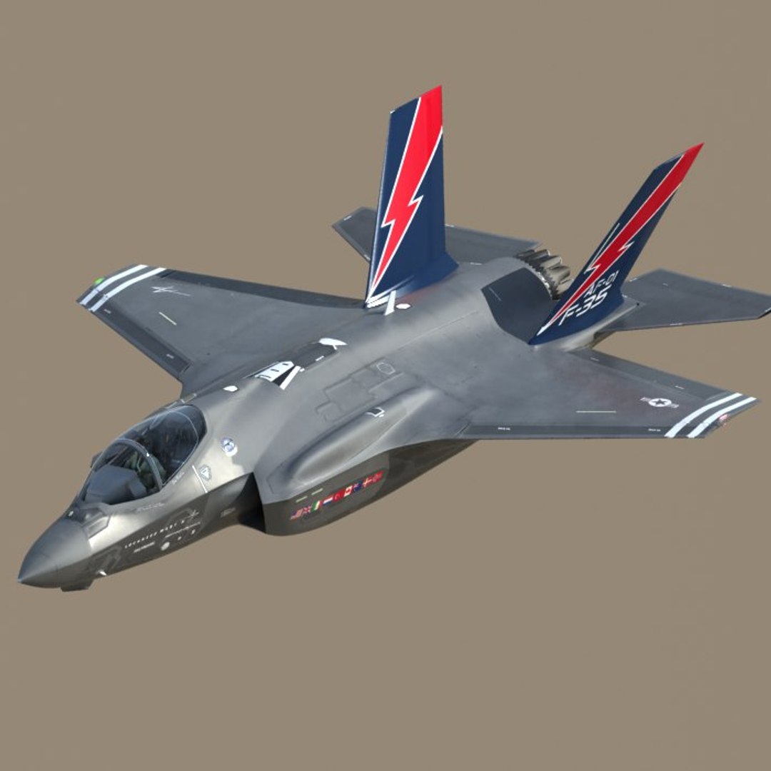 F-35 Af-1 1 Pilot 3d Max