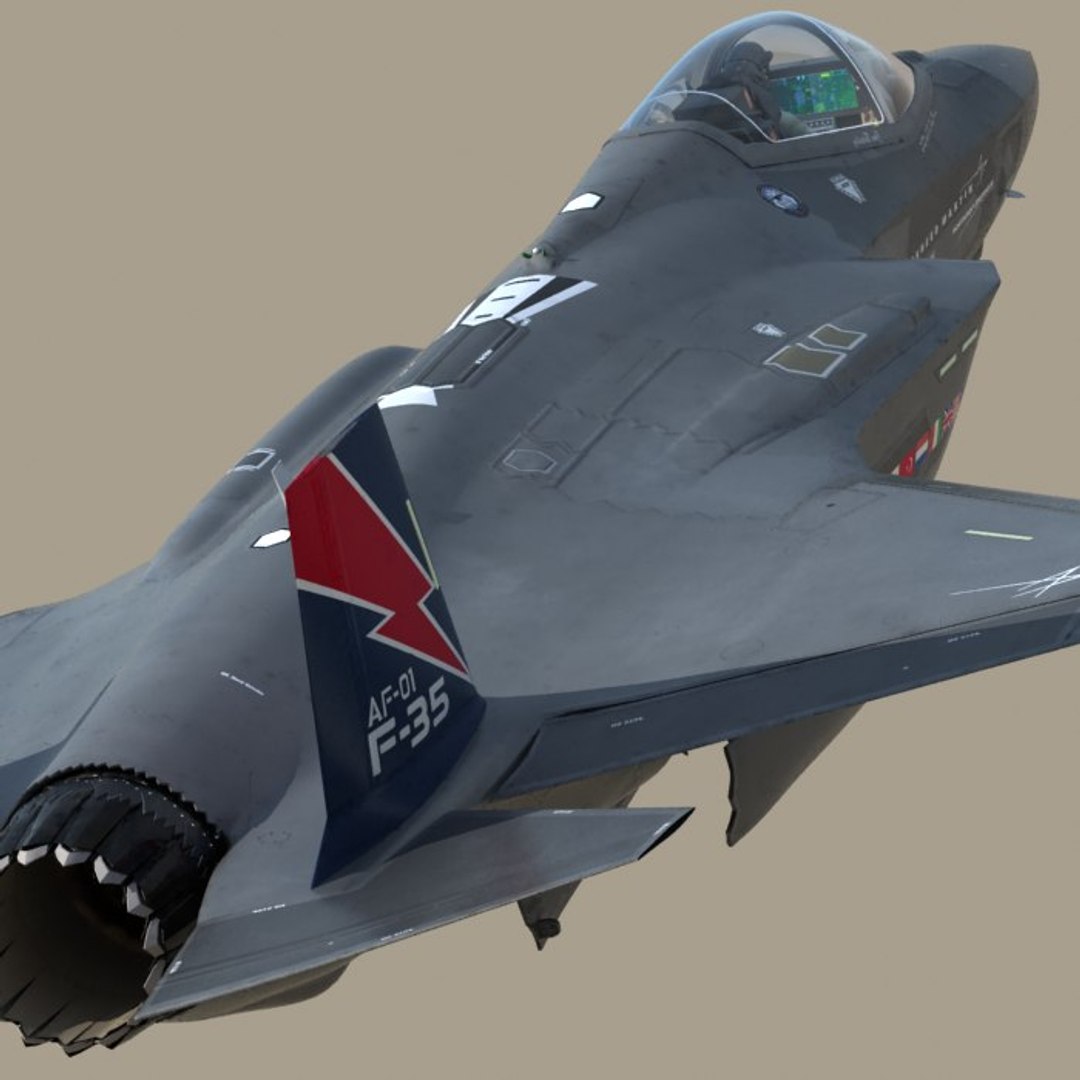 F-35 Af-1 1 Pilot 3d Max