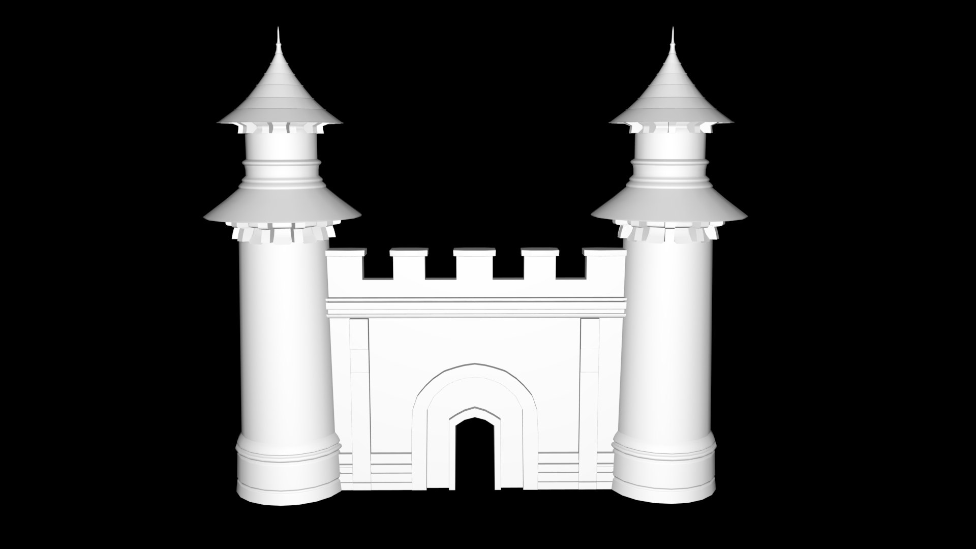 3D Castle Gate - TurboSquid 2196995