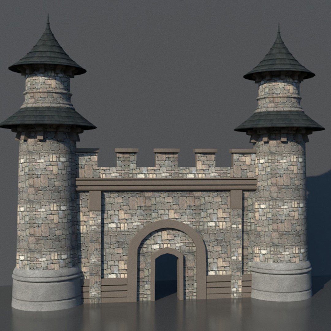 3D Castle Gate - TurboSquid 2196995