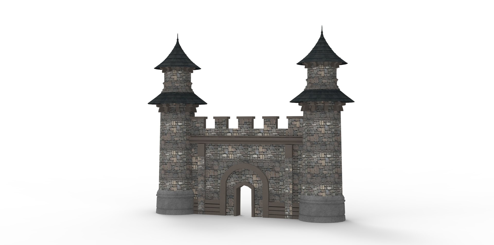 3D Castle Gate - TurboSquid 2196995