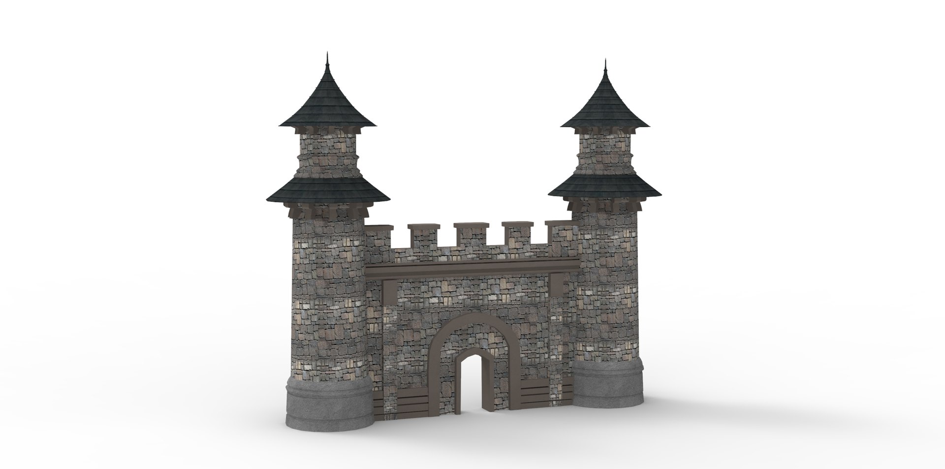 3D Castle Gate - TurboSquid 2196995