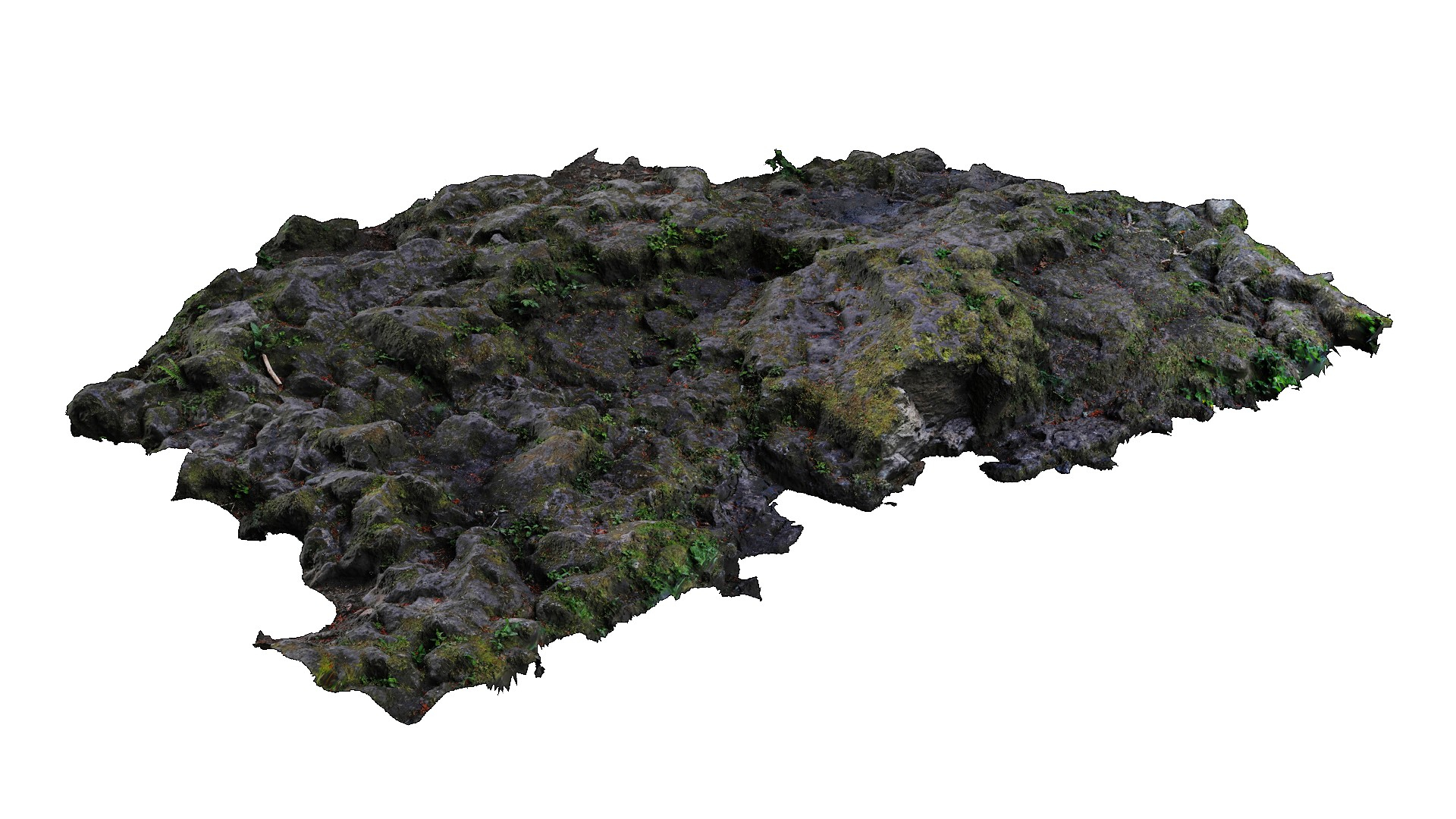 3D Big Mossy River SideRock Model - TurboSquid 2236215