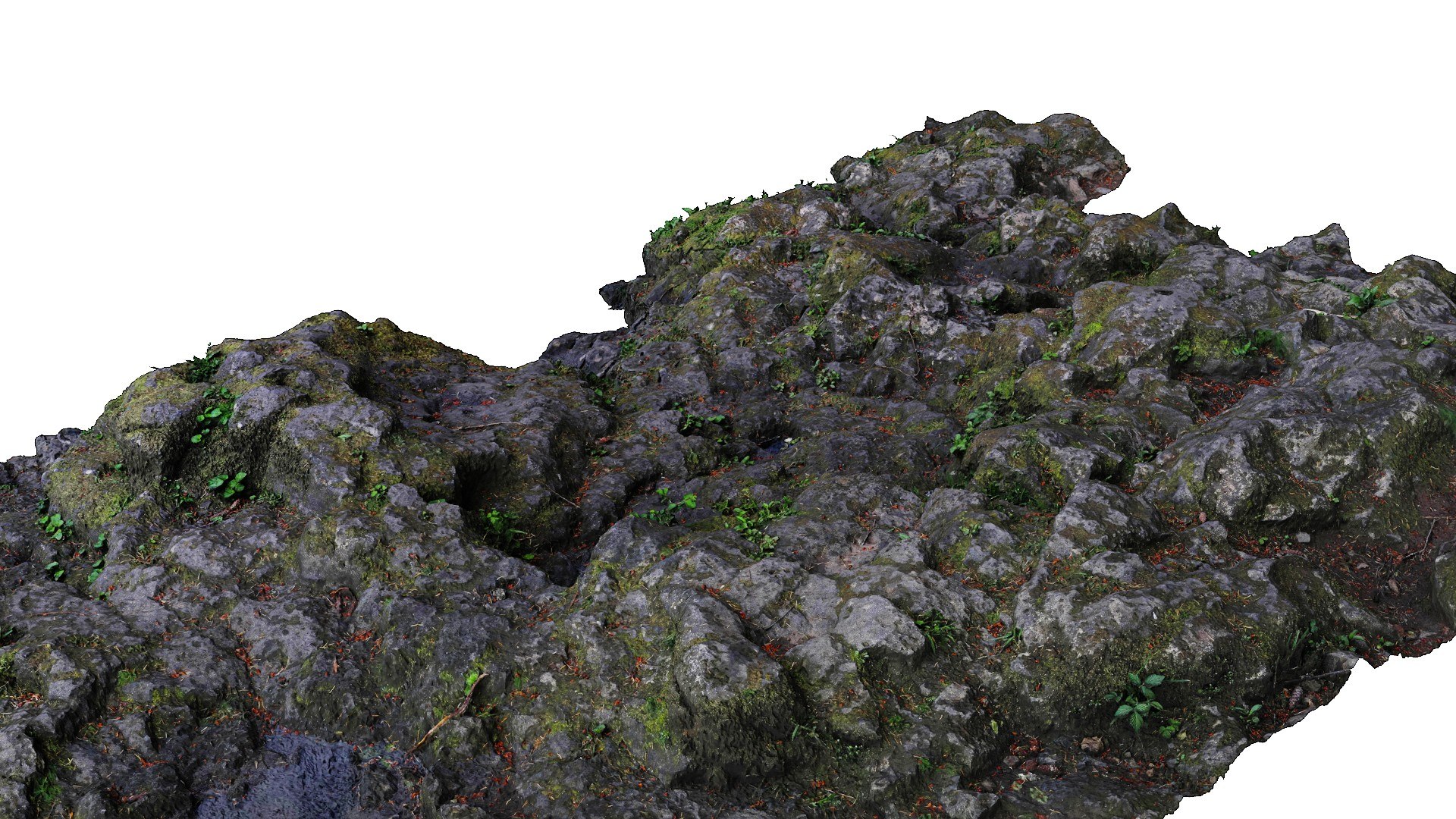 3D Big Mossy River SideRock Model - TurboSquid 2236215