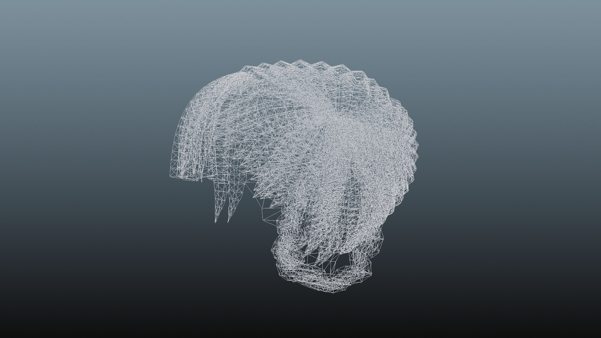 Female Hair Low Poly 4 Colors 3D Model - TurboSquid 2141302