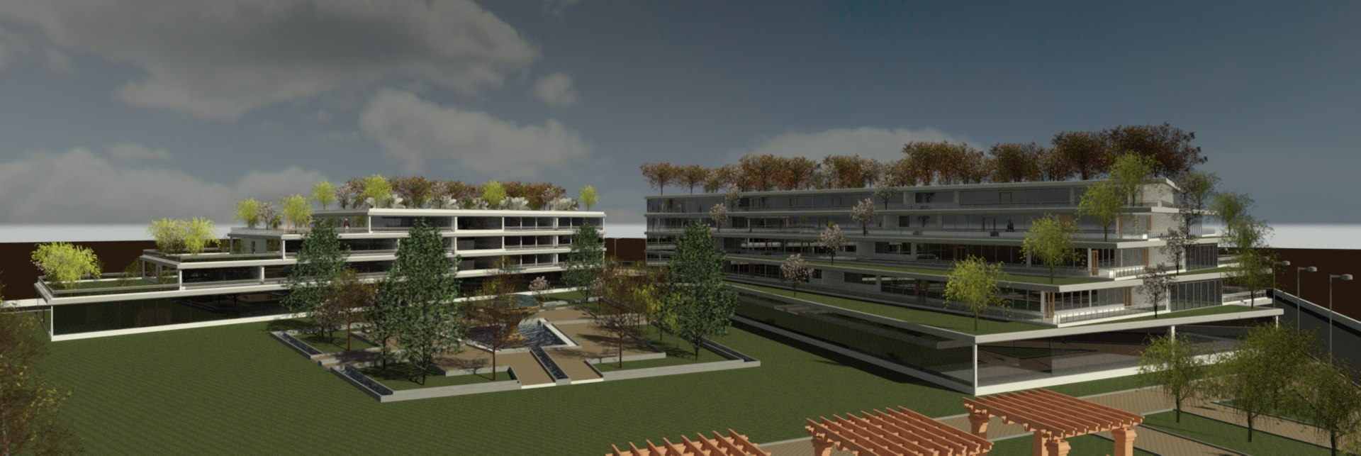 3D Revit Residential Complex Model - TurboSquid 1464492