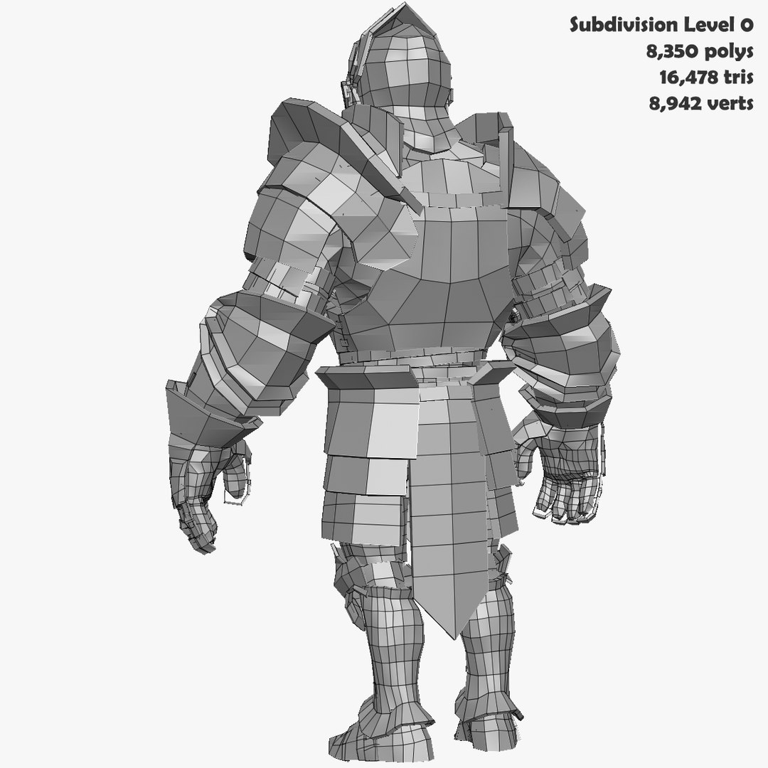 3d Model Knight Series