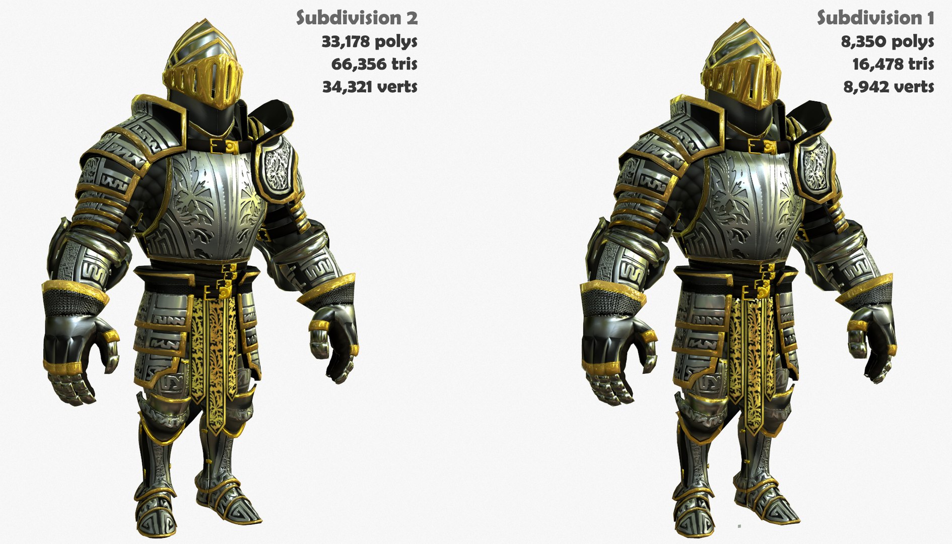3d Model Knight Series