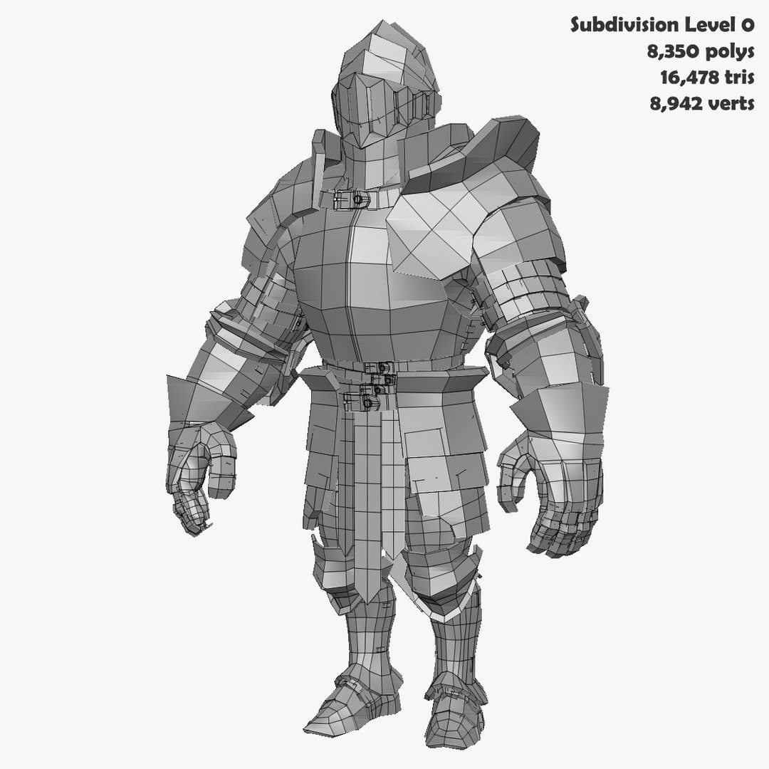 3d Model Knight Series