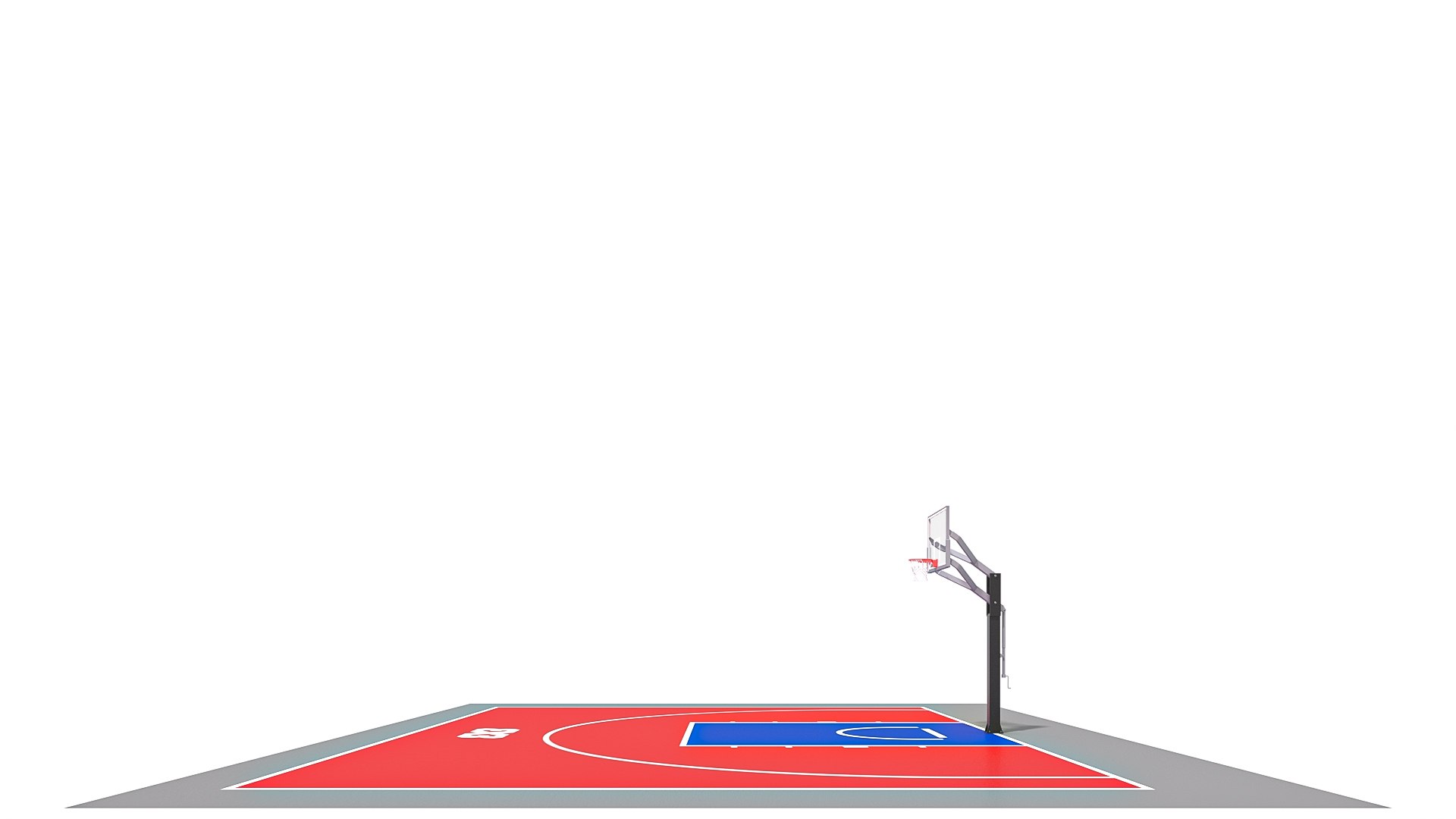 Basketball 3x3 Court 04 Model - TurboSquid 2303535