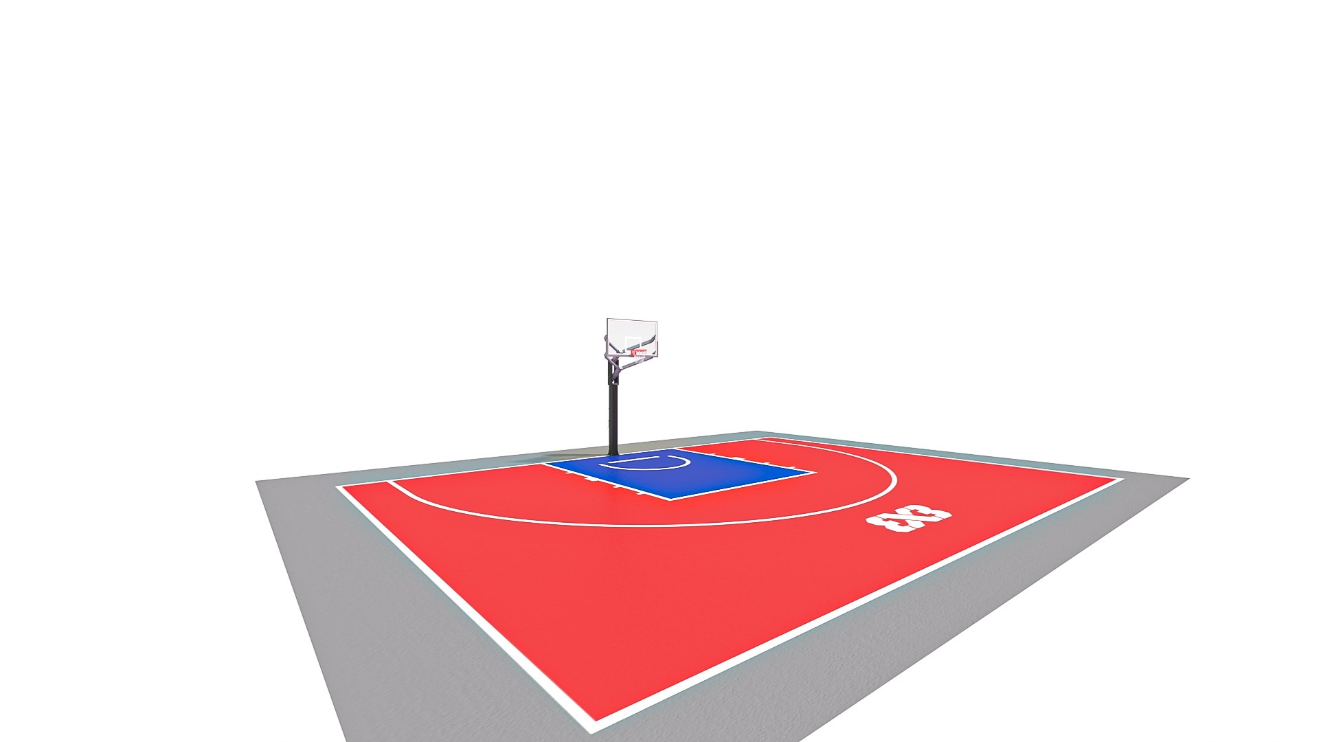 Basketball 3x3 Court 04 Model - TurboSquid 2303535