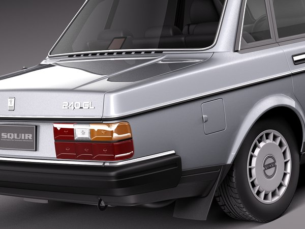 3d model sedan 1993 240