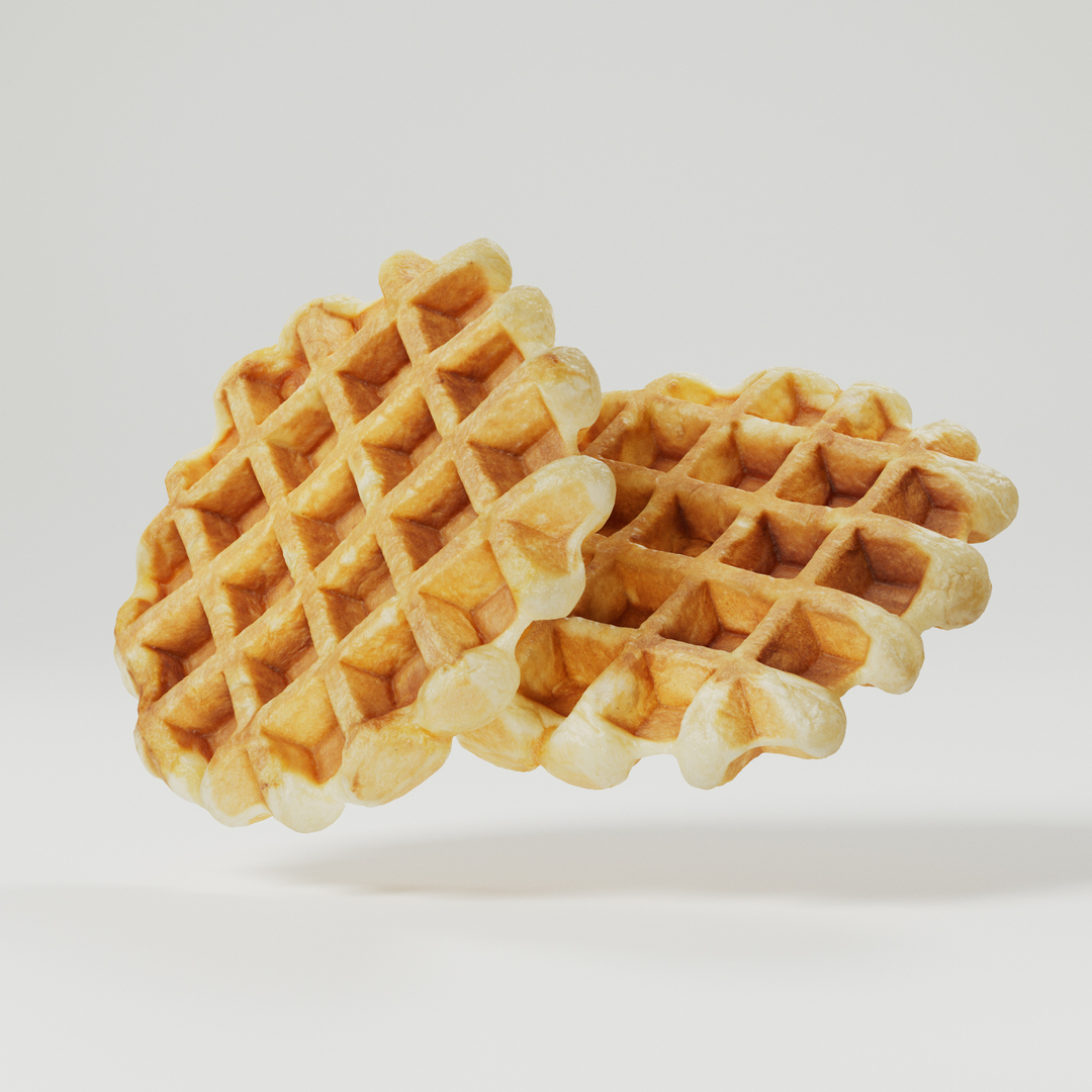 3D Waffle - Var02 - TurboSquid 1903279