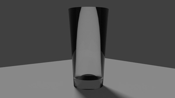 3d glass cup model