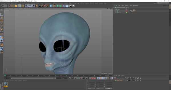 modelo 3d Space Alien preparado para Cinema 4D - TurboSquid 1605457