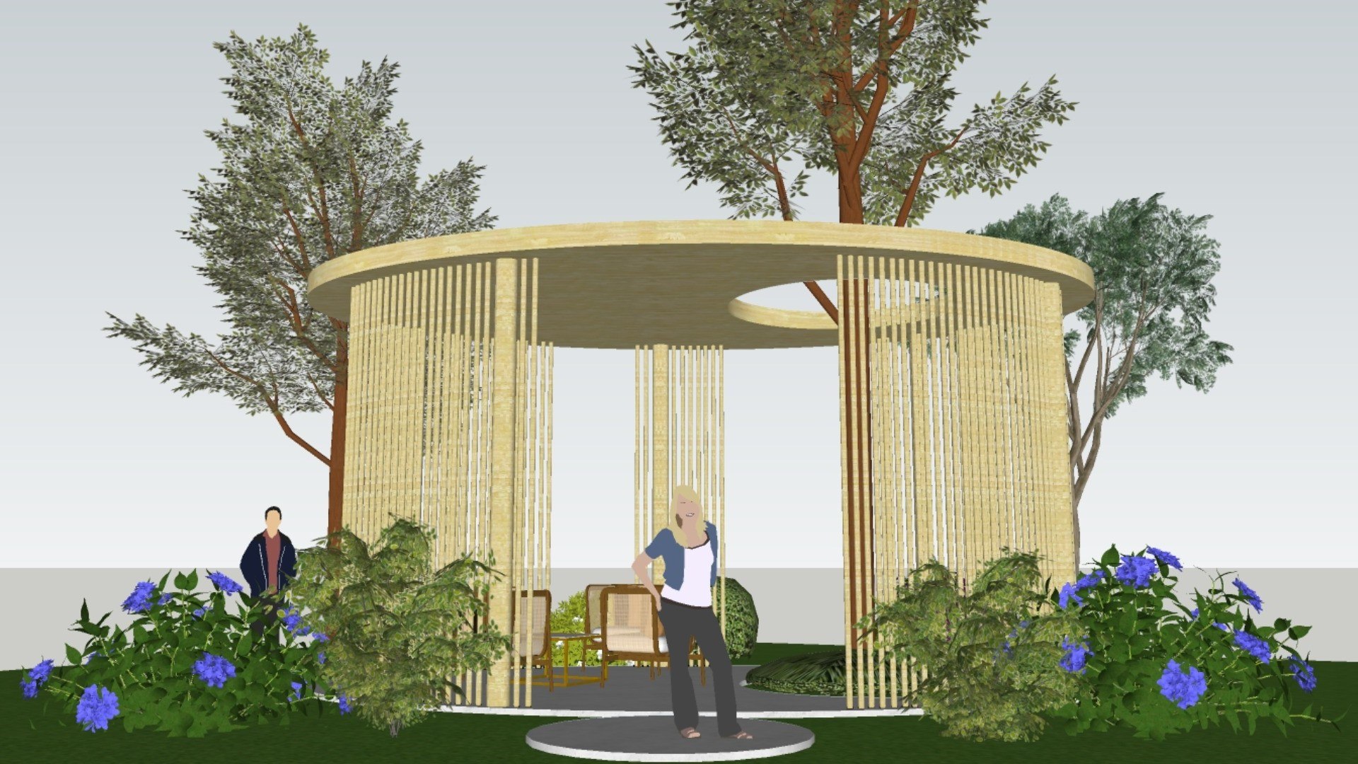 Oval Pavilion 3D Model - TurboSquid 2235886