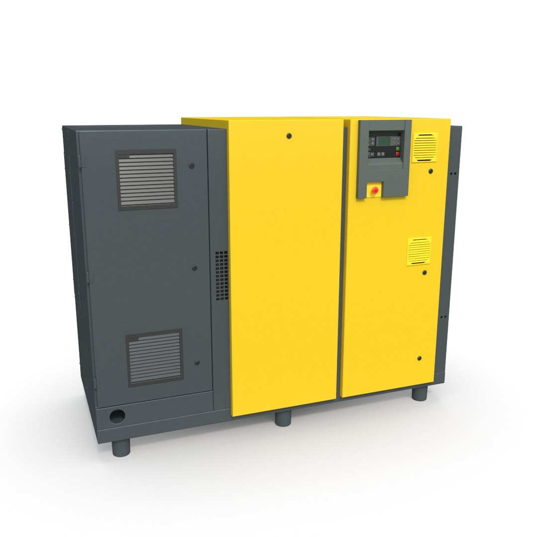 3D Screw Compressor PBR - TurboSquid 1842327