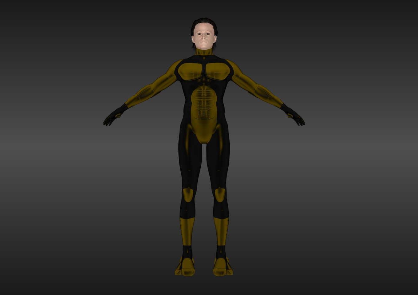 male nano suit obj