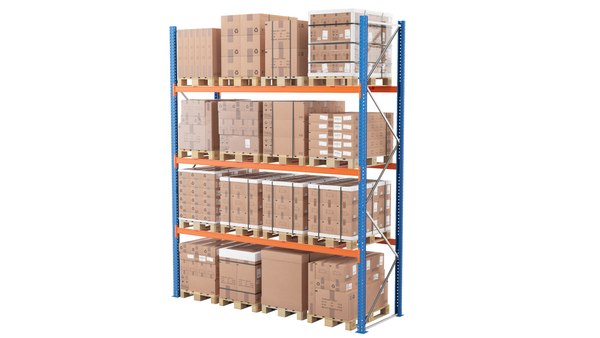 Lagerregal mit Paletten 3D-Modell - TurboSquid 1991550