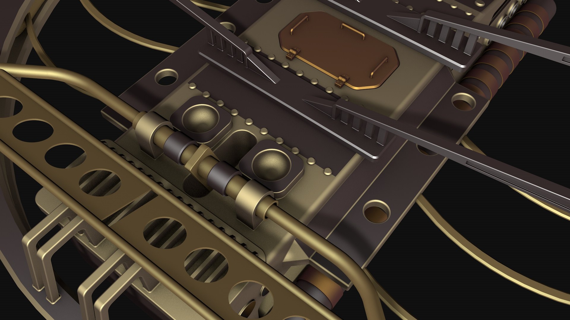 Steampunk Flying Machine Model - TurboSquid 2355632