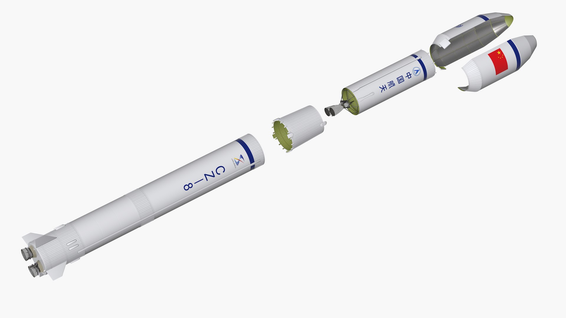 3D Model Long March CZ-8 - TurboSquid 2147342