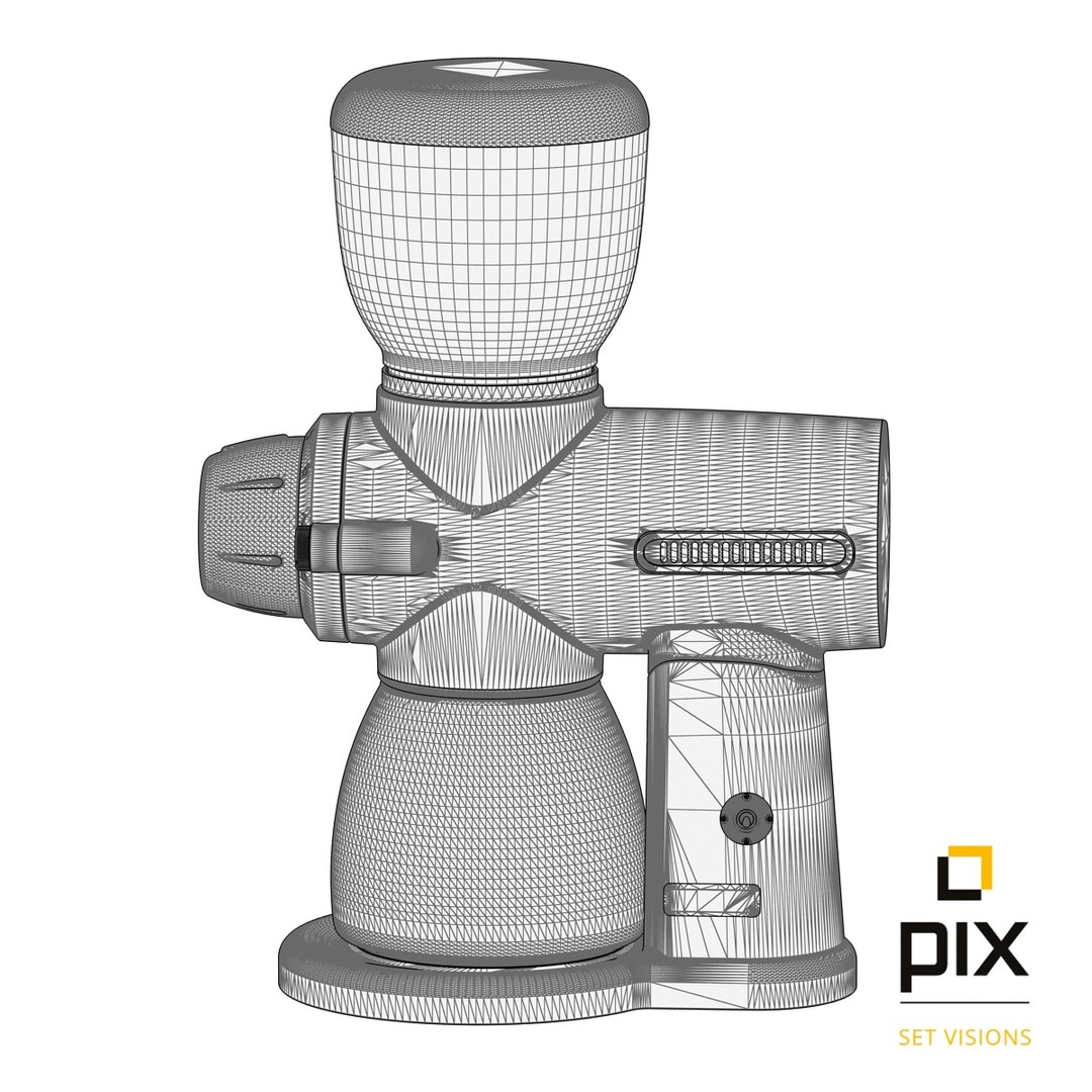 realistic kitchen aid coffee grinder 3d obj