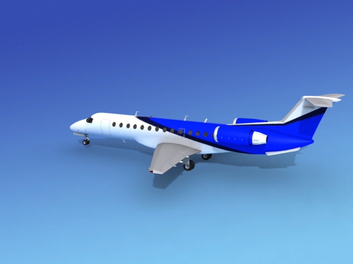3d embraer erj model