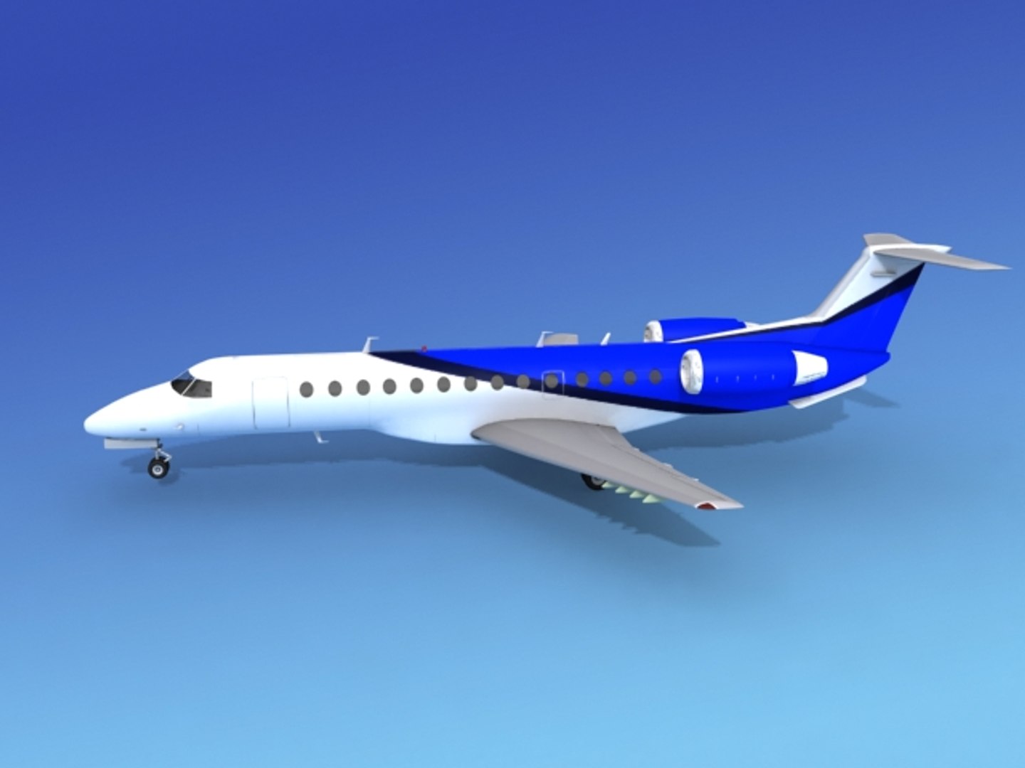 3d embraer erj model