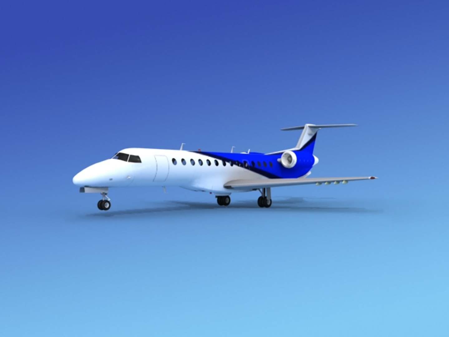 3d embraer erj model
