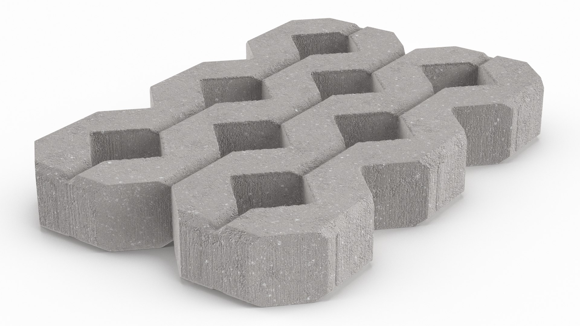 3D Paving Grass Brick - TurboSquid 2352003