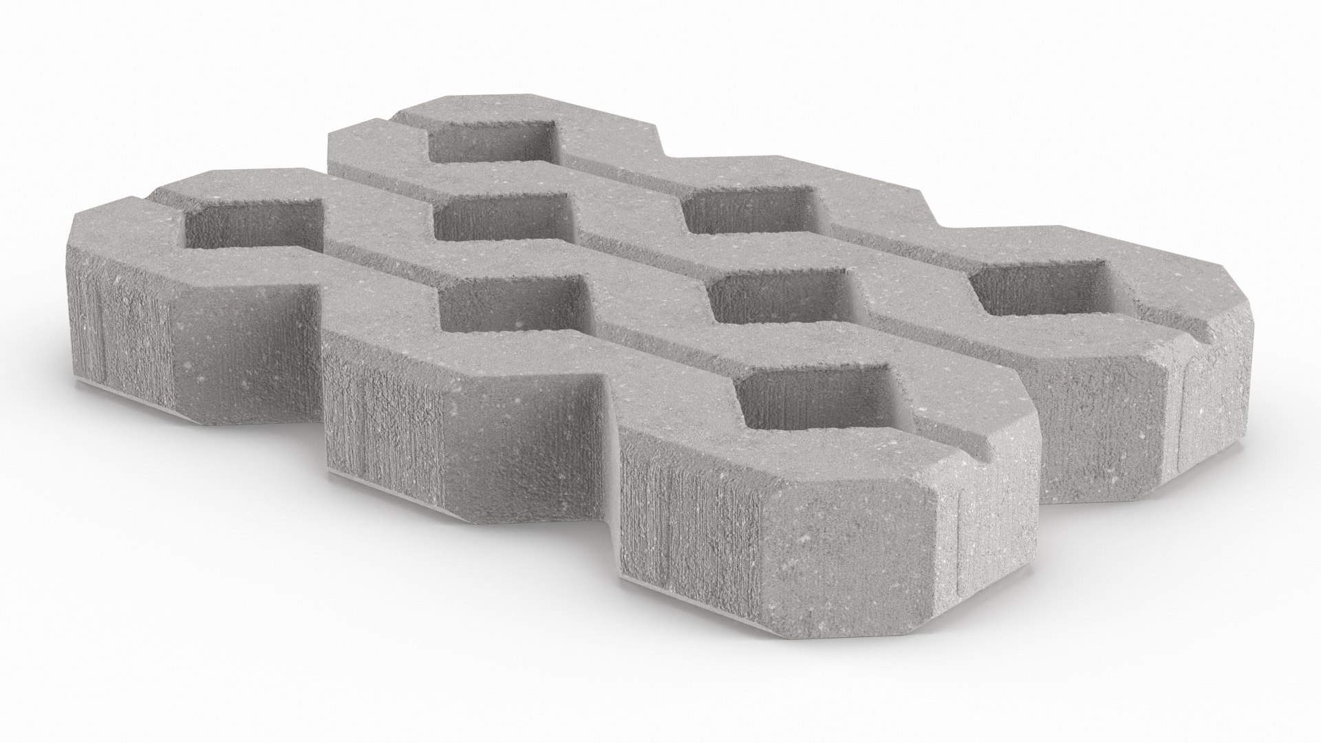 3D Paving Grass Brick - TurboSquid 2352003