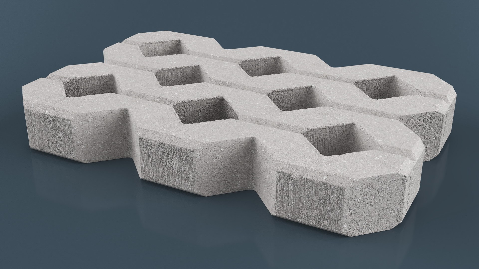 3D Paving Grass Brick - TurboSquid 2352003